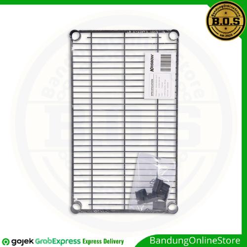 Jual Rak Besi Susun Krisbow 60x35x4 Cm Ambalan Rak Kawat Heavy Duty Abu ...