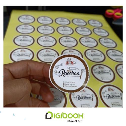 Jual Stiker Label Chromo Bulat / Kotak - Stiker label kromo Potong Pola ...