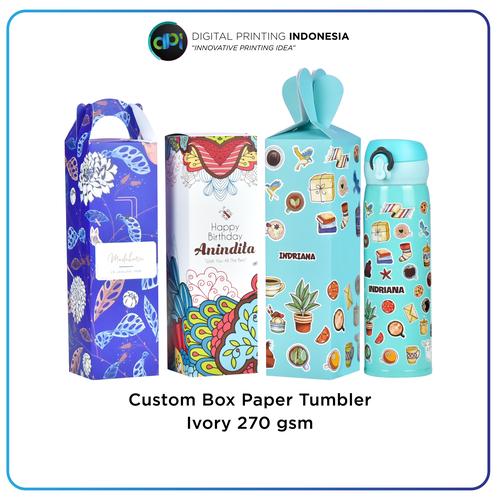 Jual Box Tumbler Custom Box Paper Packaging Tumbler - Box Tumbler ...