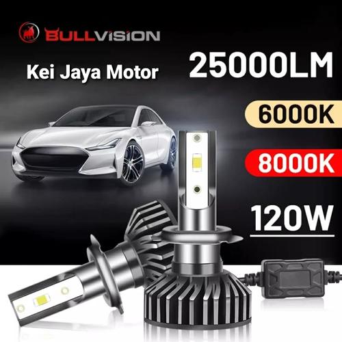 Jual Lampu LED Super Terang 25000 Lumens 120W 8000K CANBUS H4 H11 H16 ...