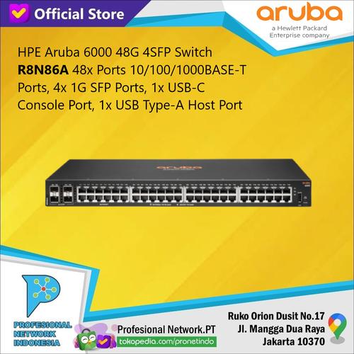 Promo HPE R8N86A Aruba 6000 48G 4SFP Switch Cicil 0% 3x - Jakarta Pusat ...