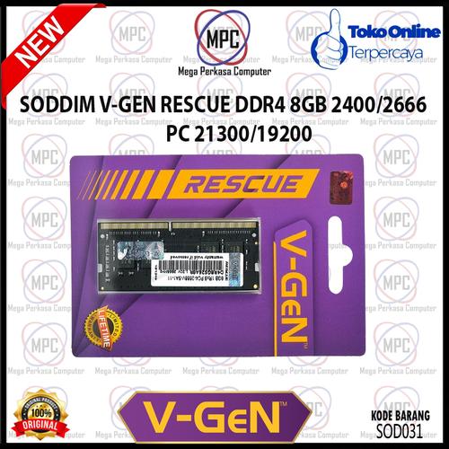 Jual SODDIM VGEN V-GEN RESCUE DDR4 8GB 2400/2666 PC 19200/21300 Untuk ...