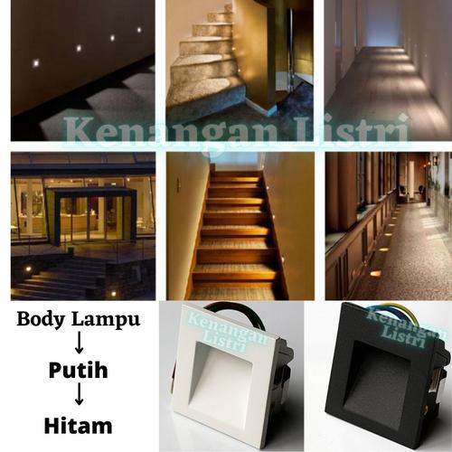 Jual Lampu tangga / dinding / step LED Tanam 3W Nyala Warm White ...