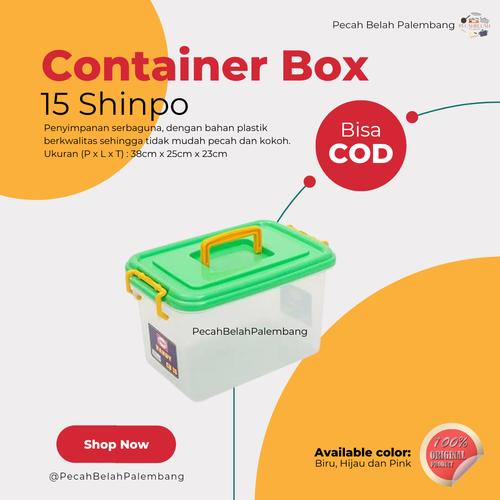 Jual Container Box CB 15 Shinpo [HANYA BISA VIA GOJEK] - Biru - Kota ...
