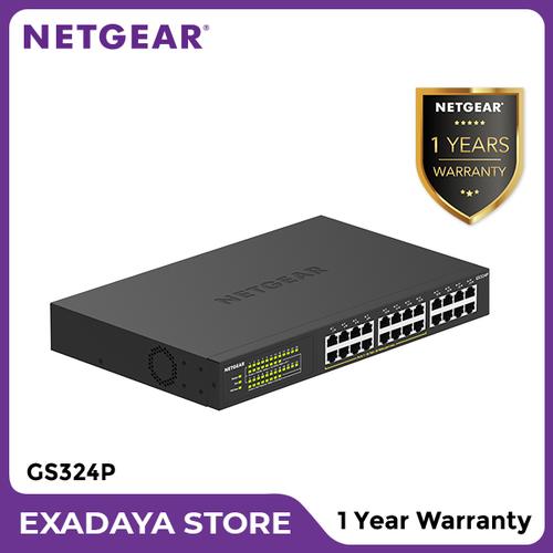Promo Netgear GS324P , Switch 24 Port Gigabit POE 190W with 16 PoE+ ...