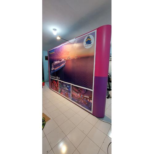 Jual Backwall portable / backdrop 3 x 4 straight dua sisi gojek instant ...