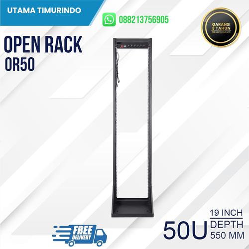 Jual Indorack Open Rack 50U Rack Server 19" OR50 Rak Server 19inch ...
