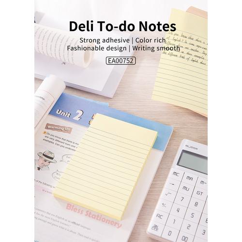 Jual Deli To do notes Sticky notes garis Memo tempel garis Pad notes ...