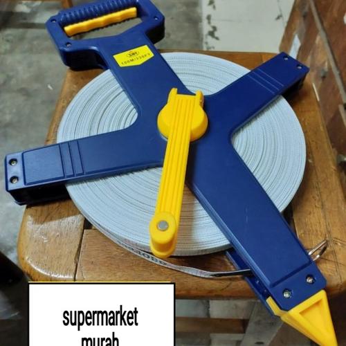 Jual Meteran Rol Fiber Tancap 100M SAR Meter Roll Tanah Tarik Gulung ...