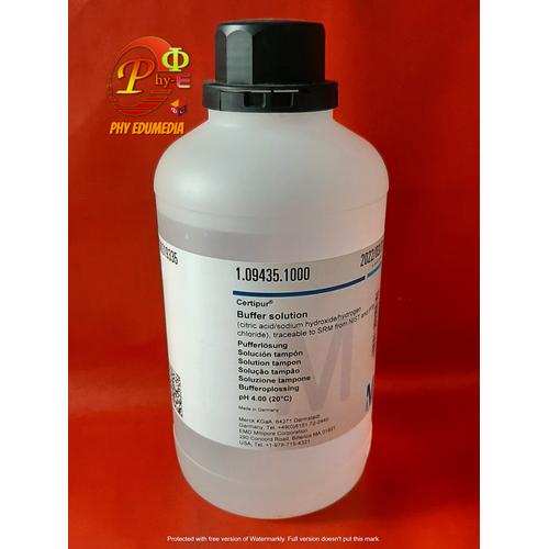 Jual Buffer Solution pH 4 MERCK 1.09435.1000 / Buffer Ph 4 Per 1 Liter ...