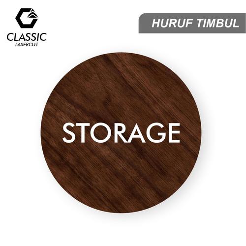 Jual Storage Sign Board Kayu Huruf Timbul Akrilik / Signage Wooden ...