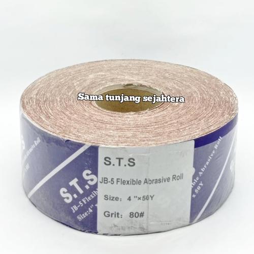 Jual AMPLAS ROLL 4" X 45 METER GRIT 80 / AMPLAS KAIN GULUNGAN #80 ...