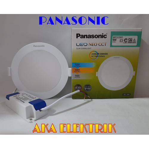 Jual Lampu Led Panasonic Cct Slim Downlight 3 Warna 9 Watt NNP72276 ...