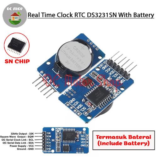 Jual RTC DS3231SN DS3231 SN IC AT24C32 Real Time Clock Module for ...