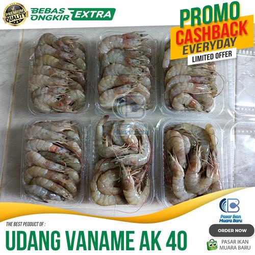 Jual Udang Vaname Segar 1kg 40-50 Ekor/Udang Vanamei Fresh/Udang Segar ...