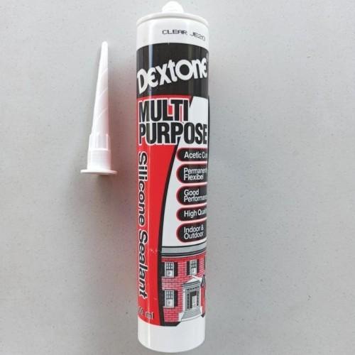Jual Dextone Lem Silicone Sealent Tabung Multi Purpose 300 Ml - Putih ...