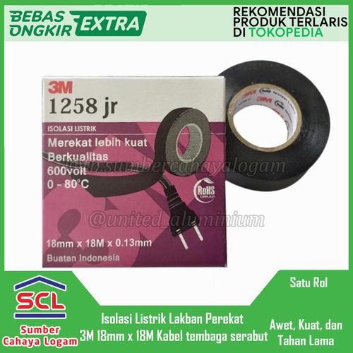 Jual Isolasi Listrik Lakban Perekat 3M 18mm x 18M Kabel tembaga serabut ...