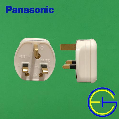 Promo Panasonic Wide Series Accsessories WEJ9111W Steker Stop Kontak AC ...