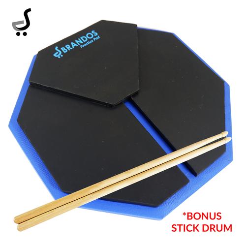 Jual Drum Pad 12 Inch Tingkat BRANDOS BONUS Stick Drumpad DPD-312 STKD ...