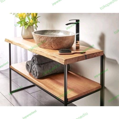 Promo meja wastafel/meja kamar mandi /meja toilet ini - 100 x 50 x50 ...