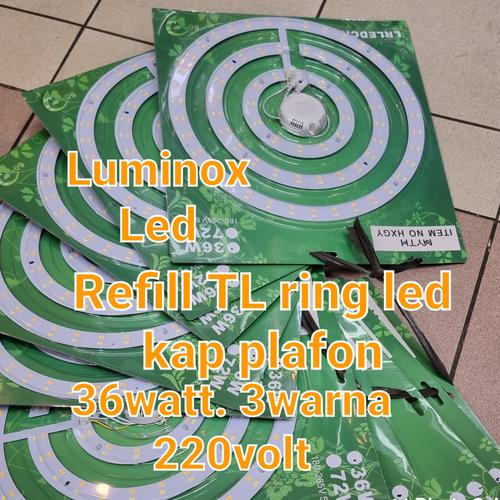Jual module tl ring plafon led 36watt 36w 3warna refill ceiling led 36 ...