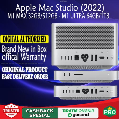 Jual Apple Mac Studio 2022 M1 Max 32GB 512GB M1 Ultra 64GB 1TB - RESMI ...