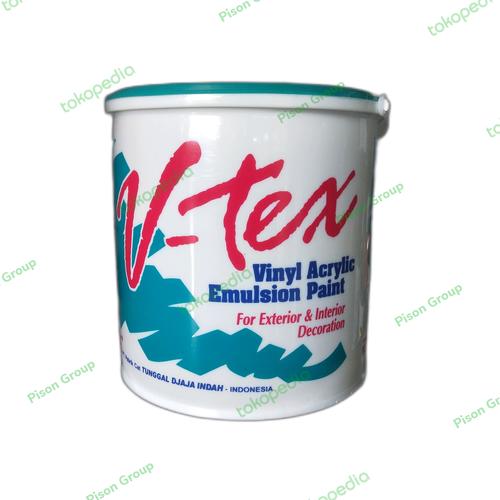 Jual Cat Tembok V-Tex V Tex Acrylic Emulsion Kemasn 4.5kg - Putih - Kab ...