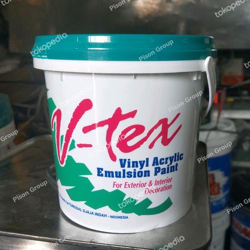 Jual Cat Tembok V-Tex V Tex Acrylic Emulsion Kemasan 1kg - Hitam - Kab ...