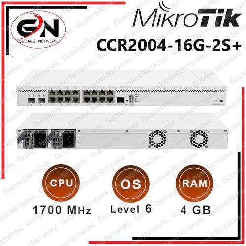 Jual Mikrotik CCR 2004 16G 2S+ CCR2004-16G-2S+ Cloud Core Router CCR ...
