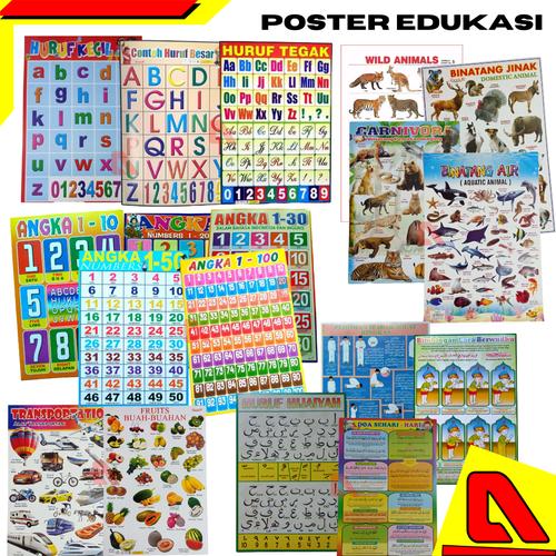 Jual POSTER EDUKASI BELAJAR ANAK BALITA / POSTER EDUKASI BELAJAR POSTER ...