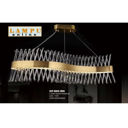 Jual lampu gantung modern minimalis crystal led SCP-8809-1000 - Jakarta Utara - Lampu Online ...