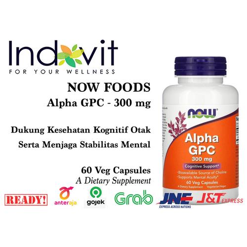 Jual Now Foods Alpha GPC 300mg 60 Veg Cap Untuk Ketajaman Otak ORI USA ...