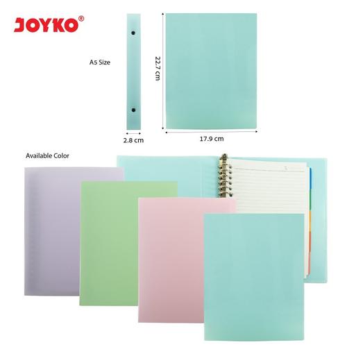 Jual binder note joyko A5 tempat kertas file folder one ring 20 holes ...