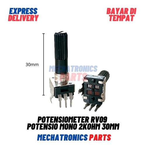 Jual Potensiometer RV09 potensio Mono 2KOHM 30mm - Kota Bandung ...