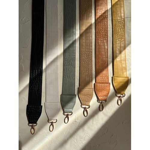 Jual The Strap in Matte Croco, 4.5 cm, Premium Faux Leather - Tali Tas ...