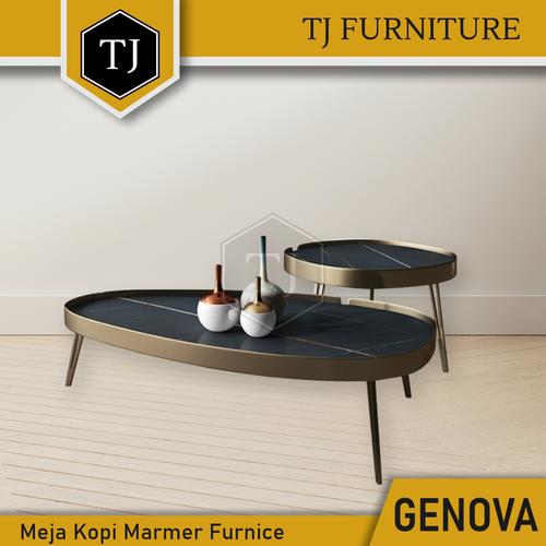 Jual Furnice Meja Kopi Marmer / Coffee Table / Meja Tamu - Genova ...