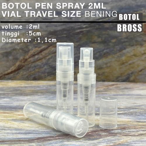 Jual Botol 2ml Pen Spray Plastik Bening Untuk Travel/ Parfum/Vial ...