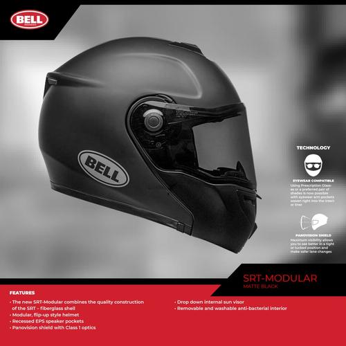 Promo Helm Bell SRT Modular Matte Black Modular - L Cicil 0% 3x - Jakarta Timur - Bell Helmets ...