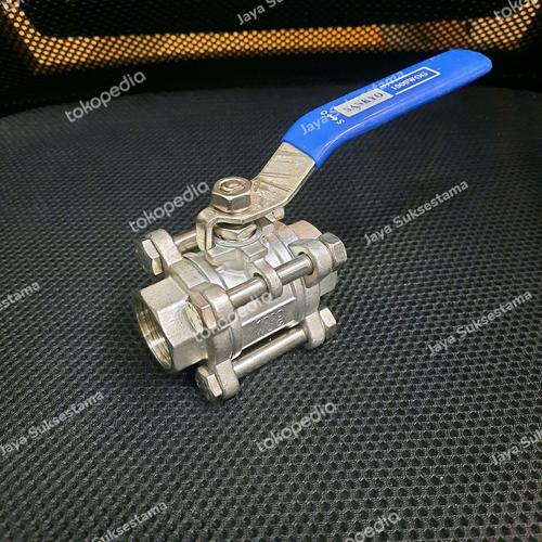 Jual Ball Valve 3pc Drat 2" Inch Stainless Steel 316 SS316 Sankyo - Jakarta Barat - JAYA ...