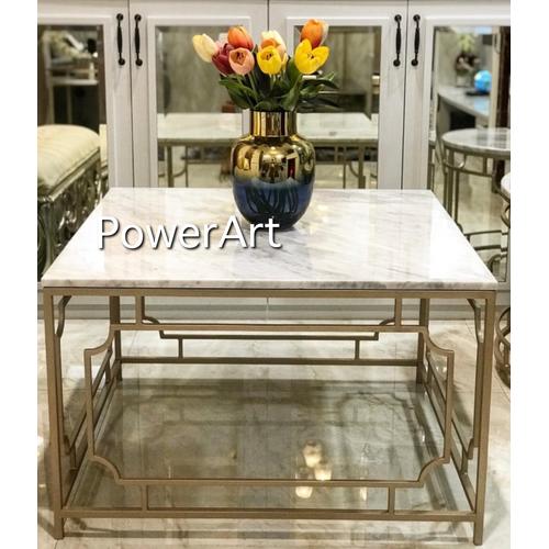 Jual Coffee Table Marble Motif / Meja Marmer Top Cat motif Marmer ...