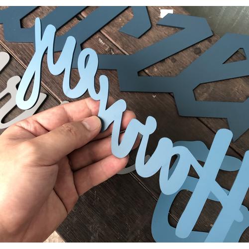 Jual Tulisan huruf timbul nama anak signage acrylic / backdrop akrilik ...