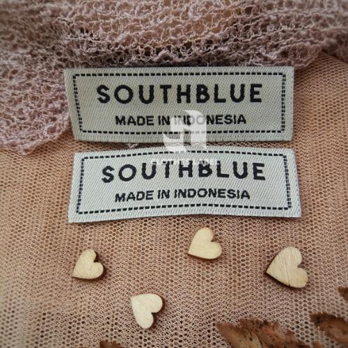 Jual Custom Label Baju/Label Woven Damask/Rajut/Bordir/ Uk. 2 x 6 cm ...