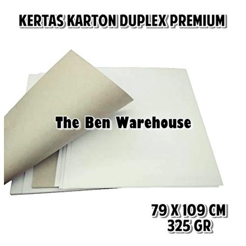 Jual Kertas Karton Duplex Premium Box Kue Makanan Tebal 325 gr 79 x 109 ...