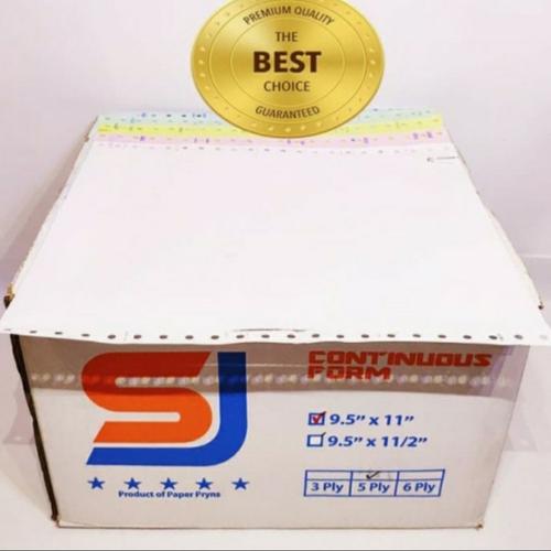 Jual kertas continuous form 5 ply 9.5X11 SJ Standar - Jakarta Barat ...