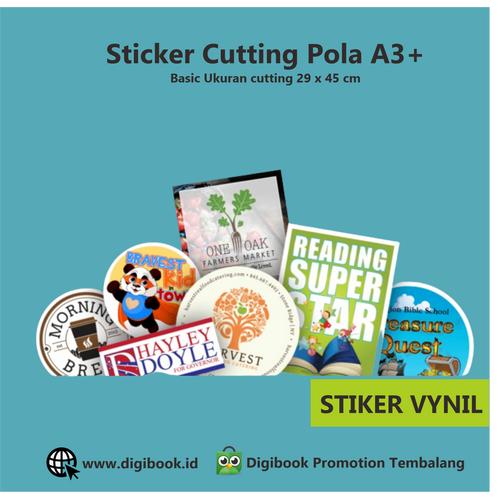 Jual Stiker label Vinil Bulat / Kotak - Cetak Sticker Vinyl Potong Pola ...