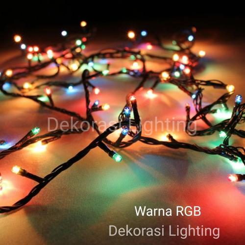 Jual Lampu natal 10m crystal led / lampu tumbler string light hanging ...