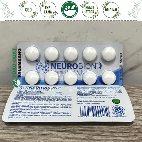 Jual NEUROBION 10 TABLET B1 B6 B12 NEUROTROPIK NEROBION PUTIH VITAMIN B ...