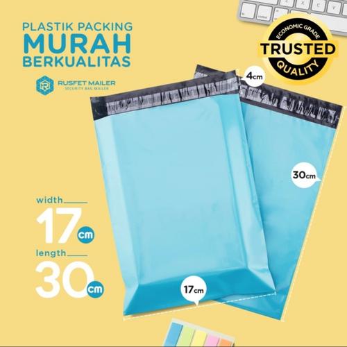 Jual PLASTIK PACKING POLYMAILER BIRU POLYMER KANTONG OLSHOP BABY BLUE ...