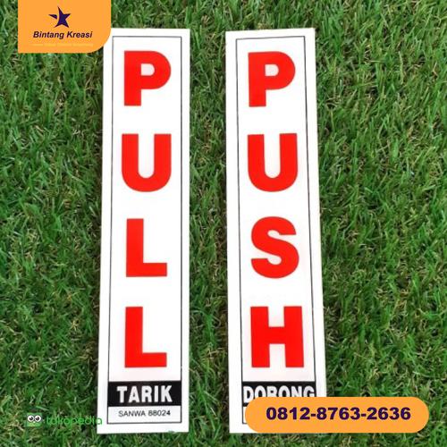 Jual Tarik dorong / Push Pull Sign Acrylic - Jakarta Barat - Toko ...