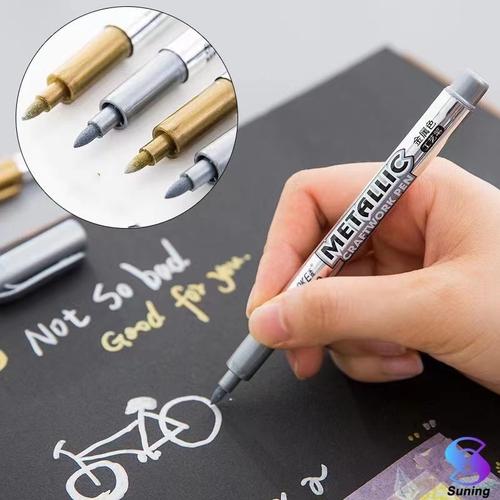 Jual Metallic Pen Baoke Gold Silver Pen Marker Spidol metalik emas ...